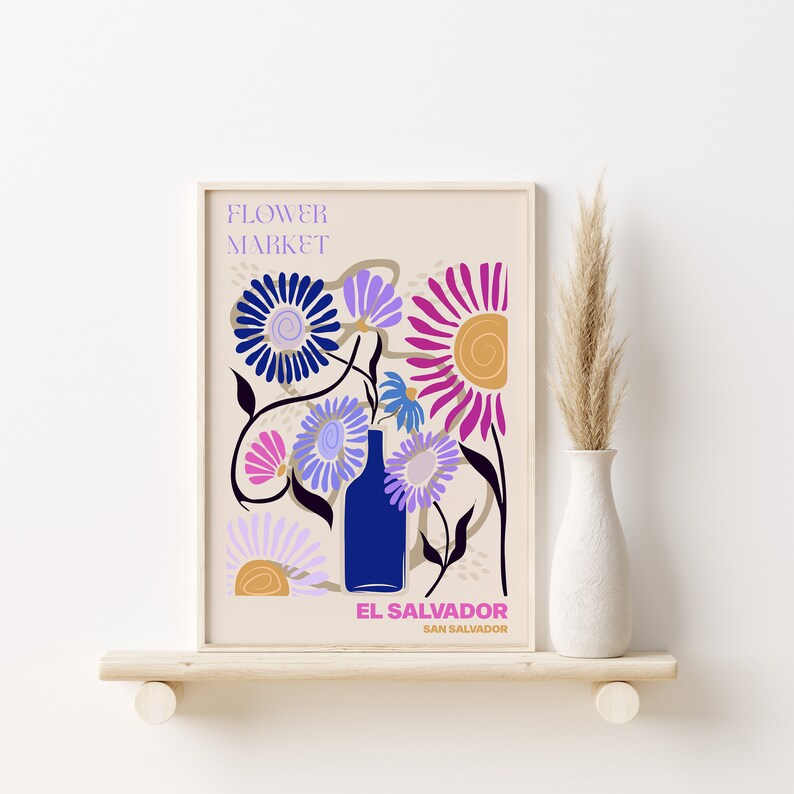 El Salvador Poster El Salvador Wall Art El Salvador - Etsy