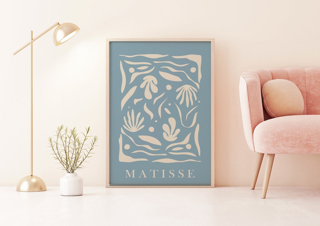 Matisse Print, Light Blue Cut Outs Matisse Print, Matisse Cut Out ...