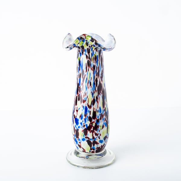 Splatter Glass Vase - Etsy