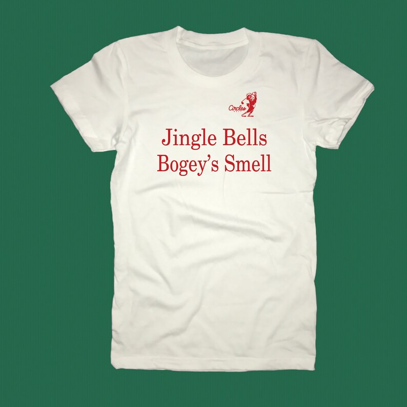 Jingle Bells Bogeys Smell Golf T Shirt Funny Christmas Tee Xmas Holiday ...
