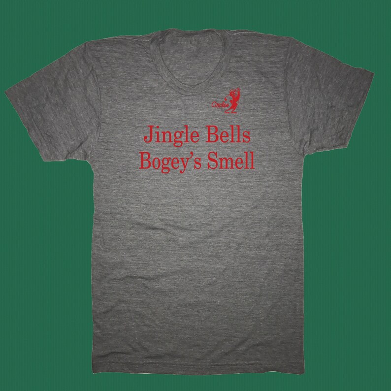 Jingle Bells Bogeys Smell Golf T Shirt Funny Christmas Tee Xmas Holiday ...