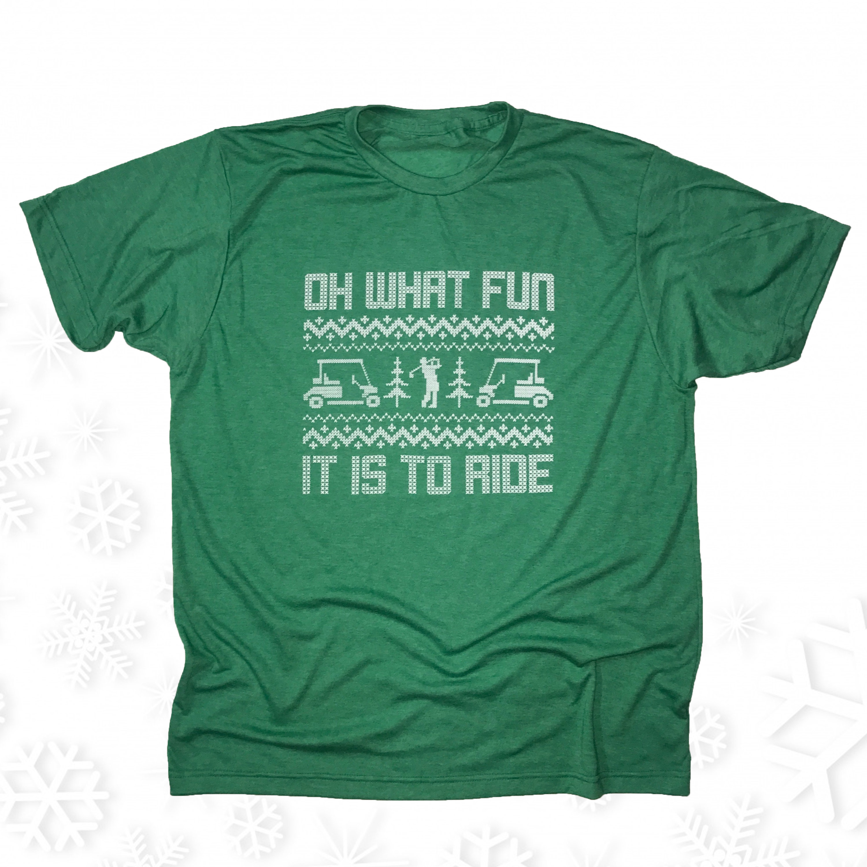Oh what fun it is to ride t shirt funny golf christmas ugly | Etsy