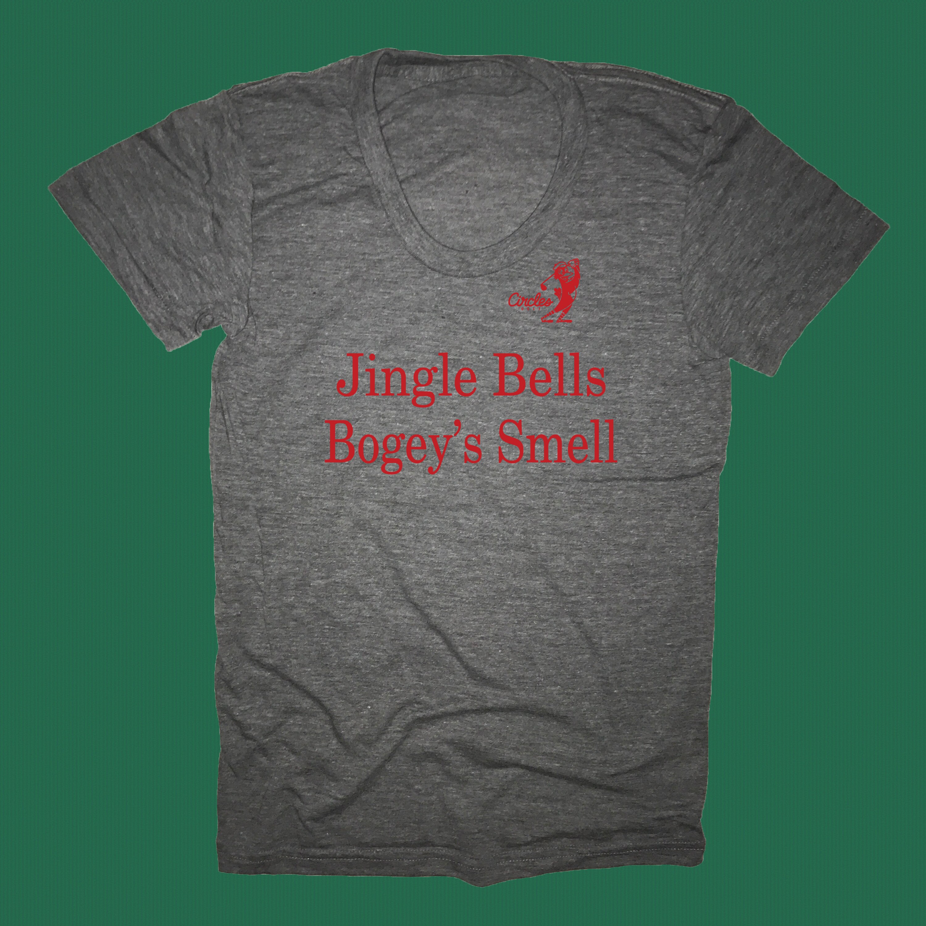 Jingle Bells Bogeys Smell Golf T Shirt Funny Christmas Tee Xmas Holiday ...