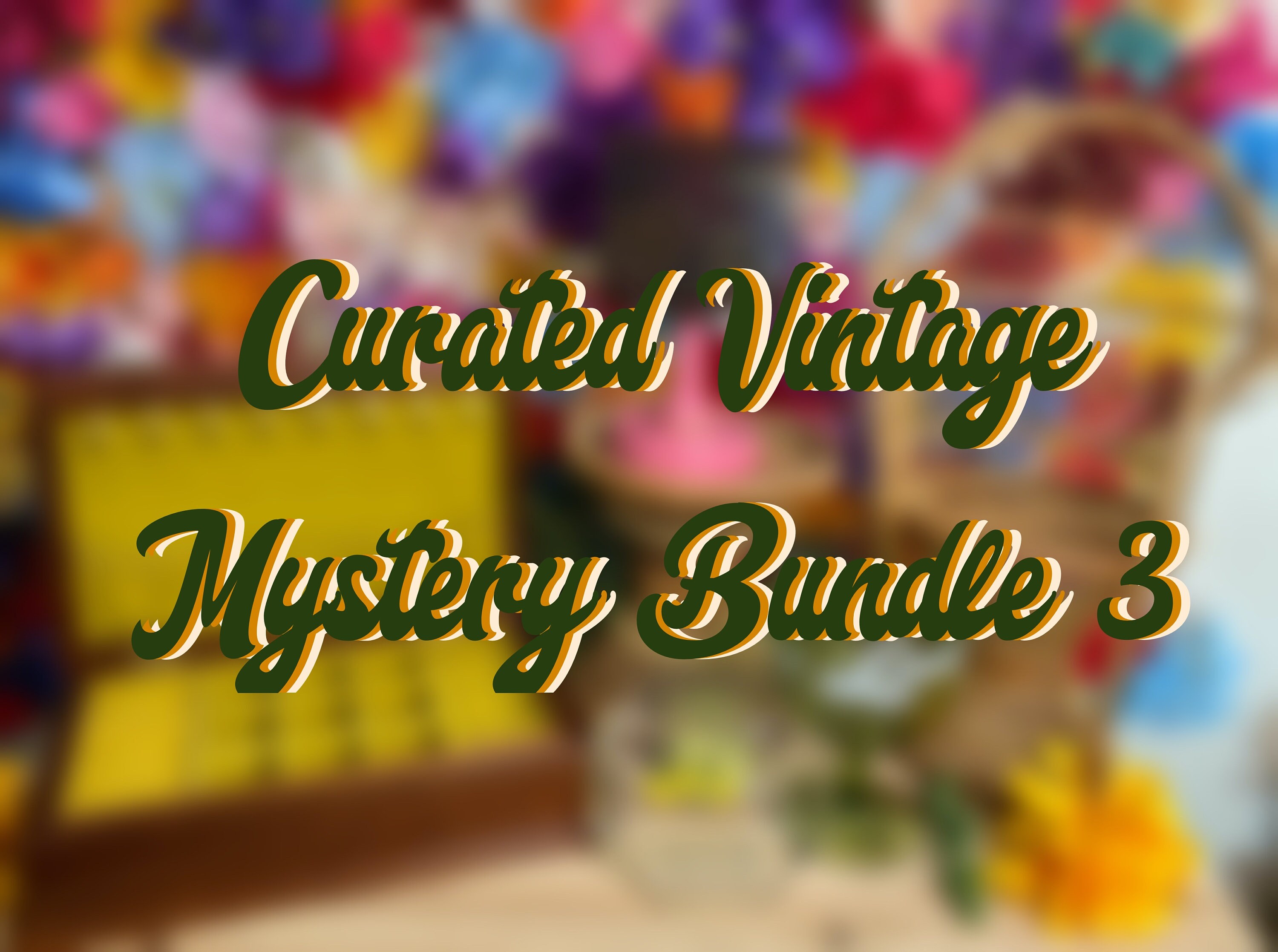 Vintage Curated Mystery Bundle Retro Home Decor Mystery Gift | Etsy