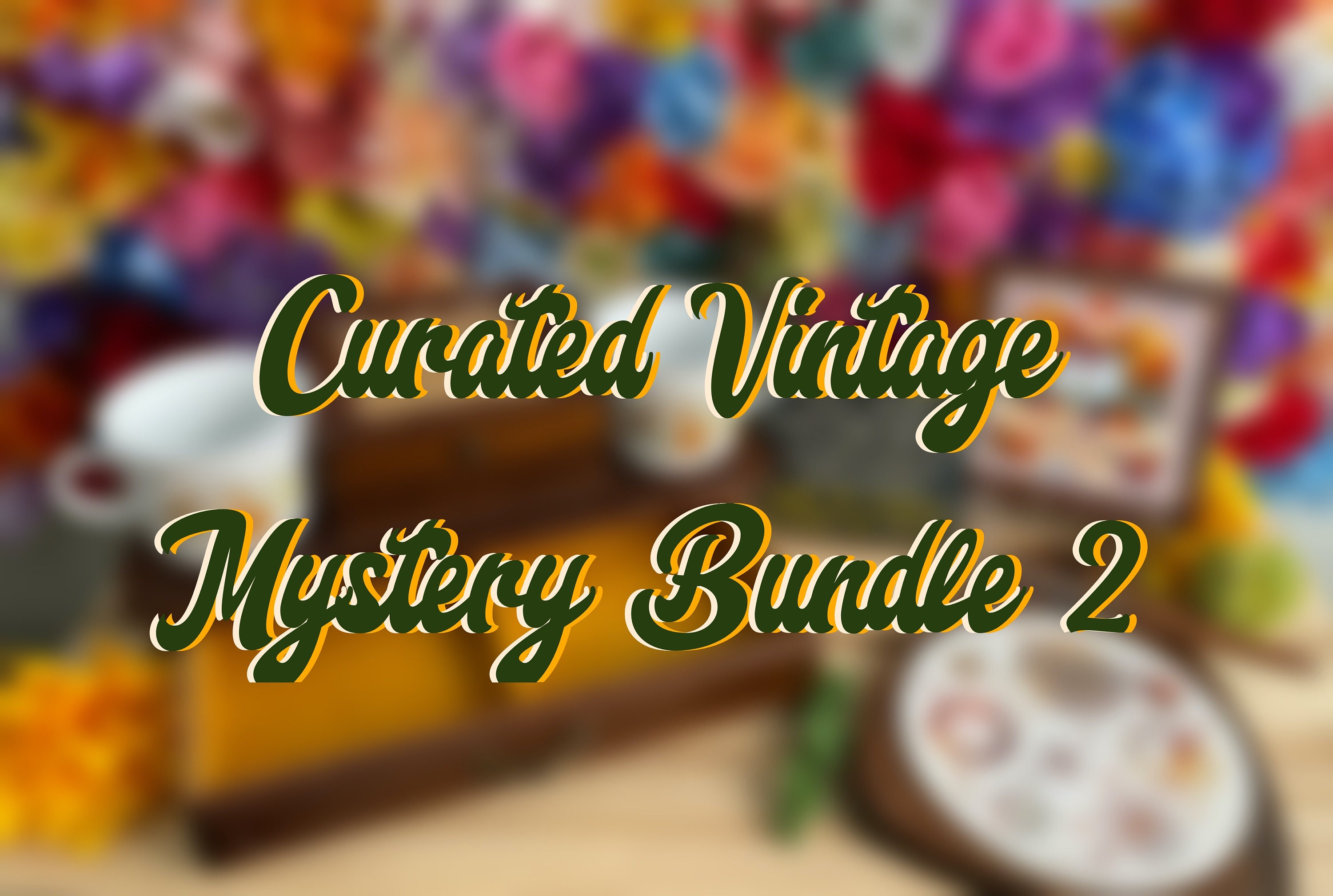 Vintage Curated Mystery Bundle Retro Home Decor Mystery Gift | Etsy