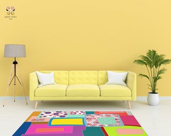 Bright Colors Rug | Etsy