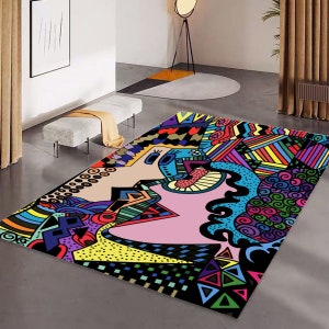 Unique FUNKY RUGS Funky Rug Lovers Rug Pop Art Funky Rug - Etsy