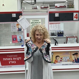 Colorful Art Canvas Boots for Her,unique Funky Boots, Women's Canvas ...