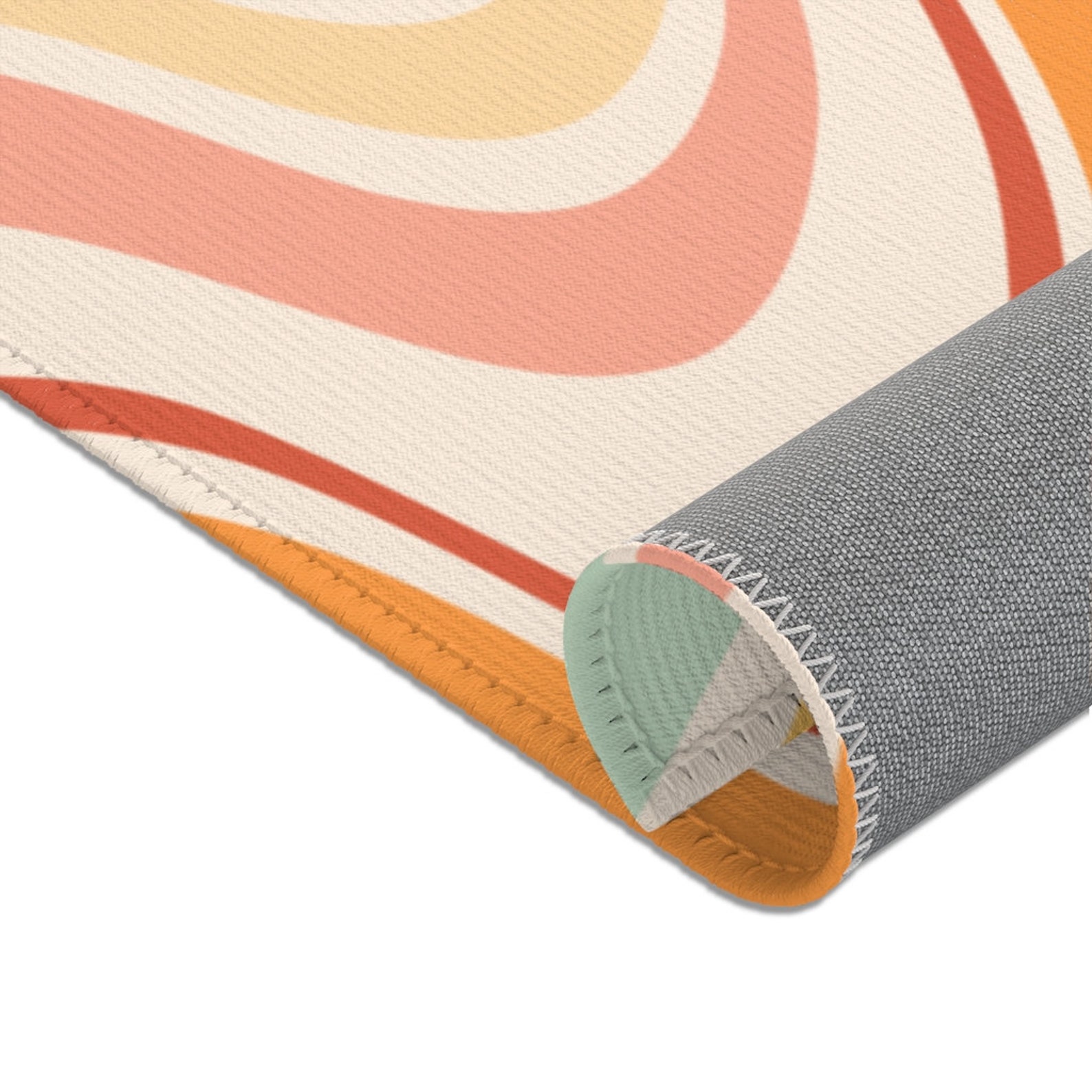 Unique Retro Pastel Colors Area Rugs. Groovy Rug Dorm Decor - Etsy