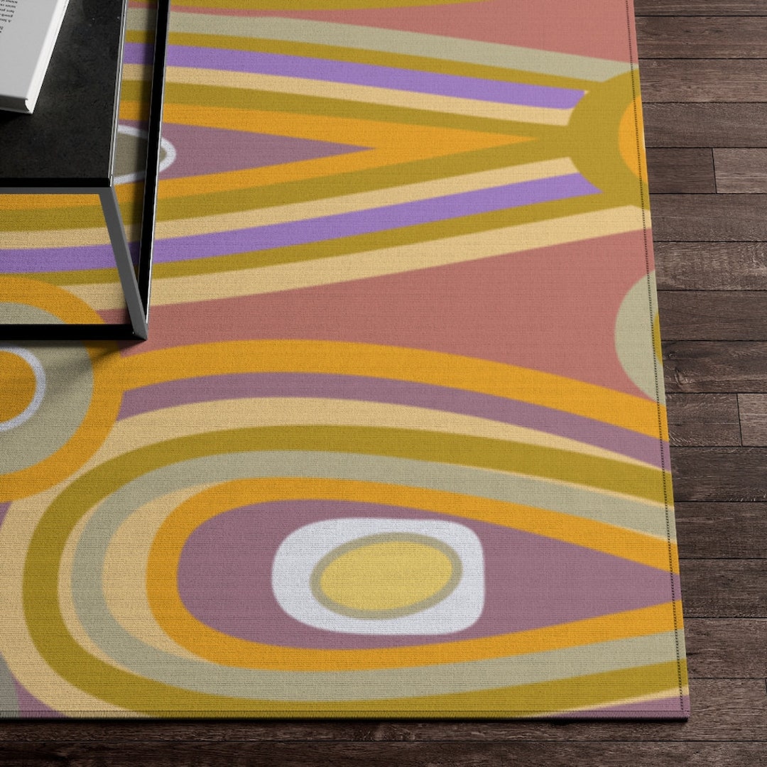 PASTEL Colors, Earth Tones Rugs, Abstract Beige Rug, Orange Brown Rug ...