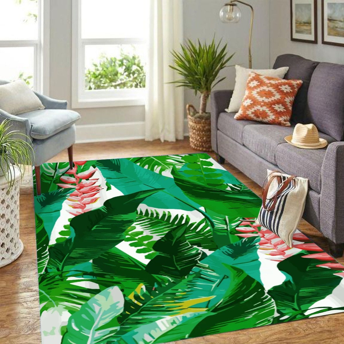 Modern Rug Green