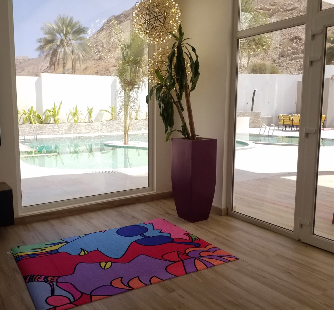 Optimistic Rug Dorm Decor Loft Area Rug Designer Bedroom - Etsy