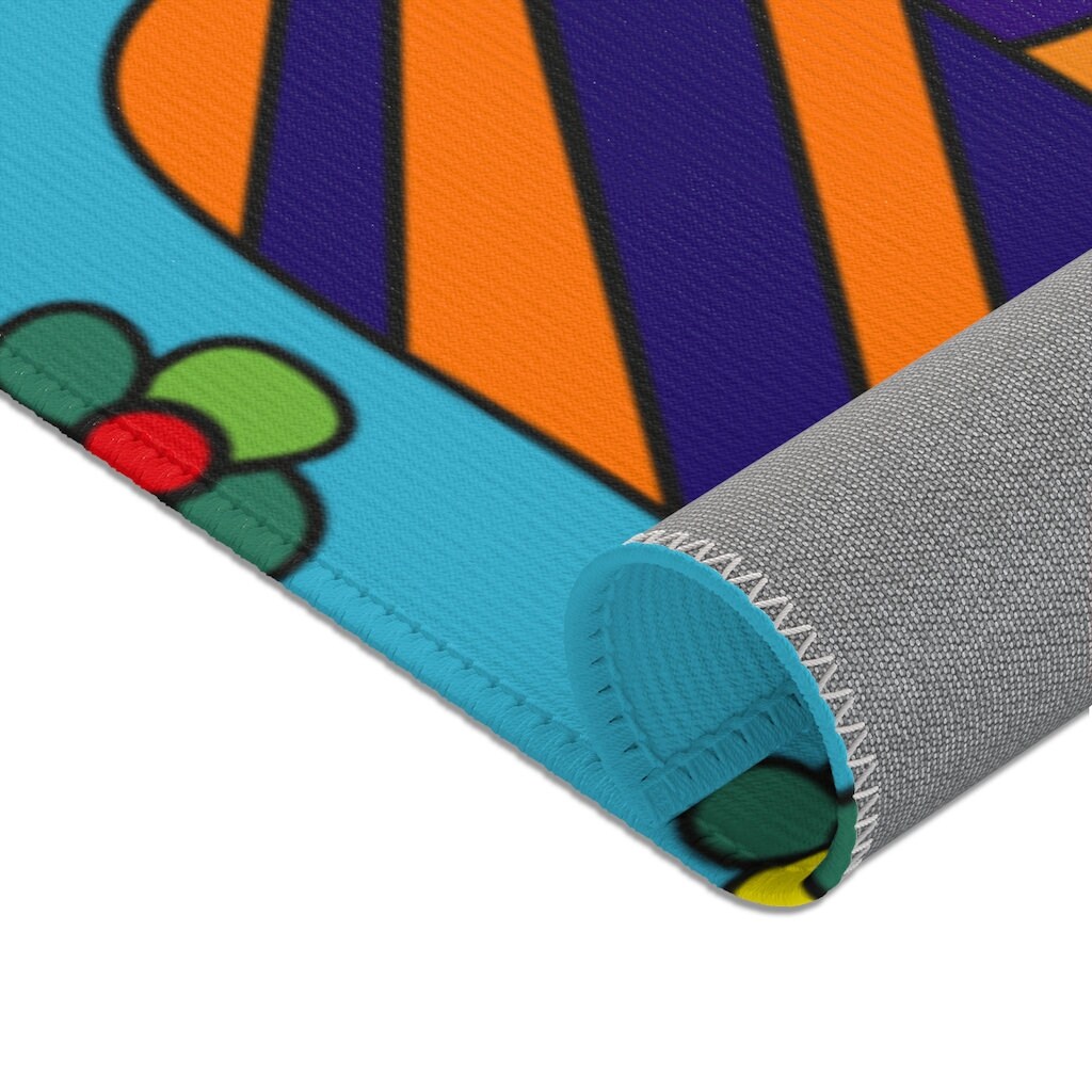 Funky Area Rug Modern Art Rug Unique Designer Area Rug Pop | Etsy