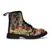 Colorful Art Canvas Boots for Her,unique Funky Boots, Women's Canvas ...