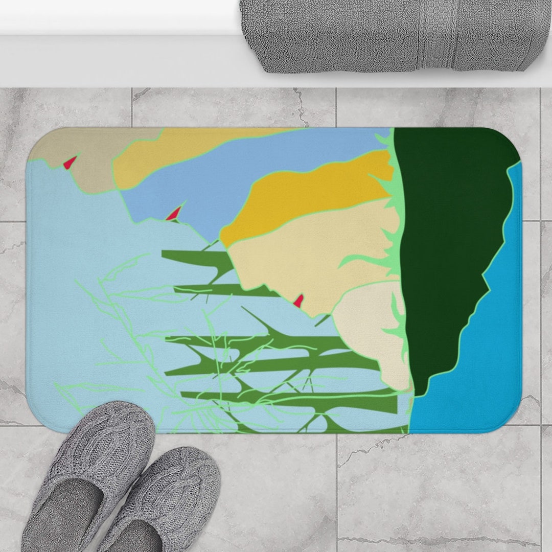 Cool Bath Mat, Bath Mat Small, Bath Mats Green, Hope Bath Mat - Etsy UK