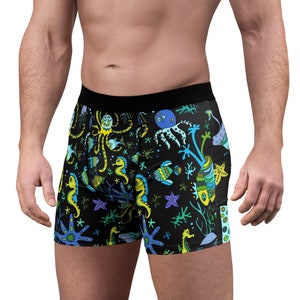 Sea Animals Cute Fish Art Octopus Jellyfish Seaweed Shellfish Ocean ...