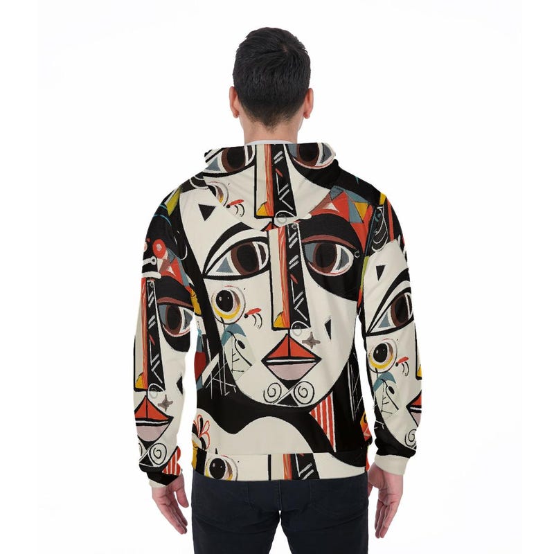 Full Zip Hoodie Over Face - Etsy