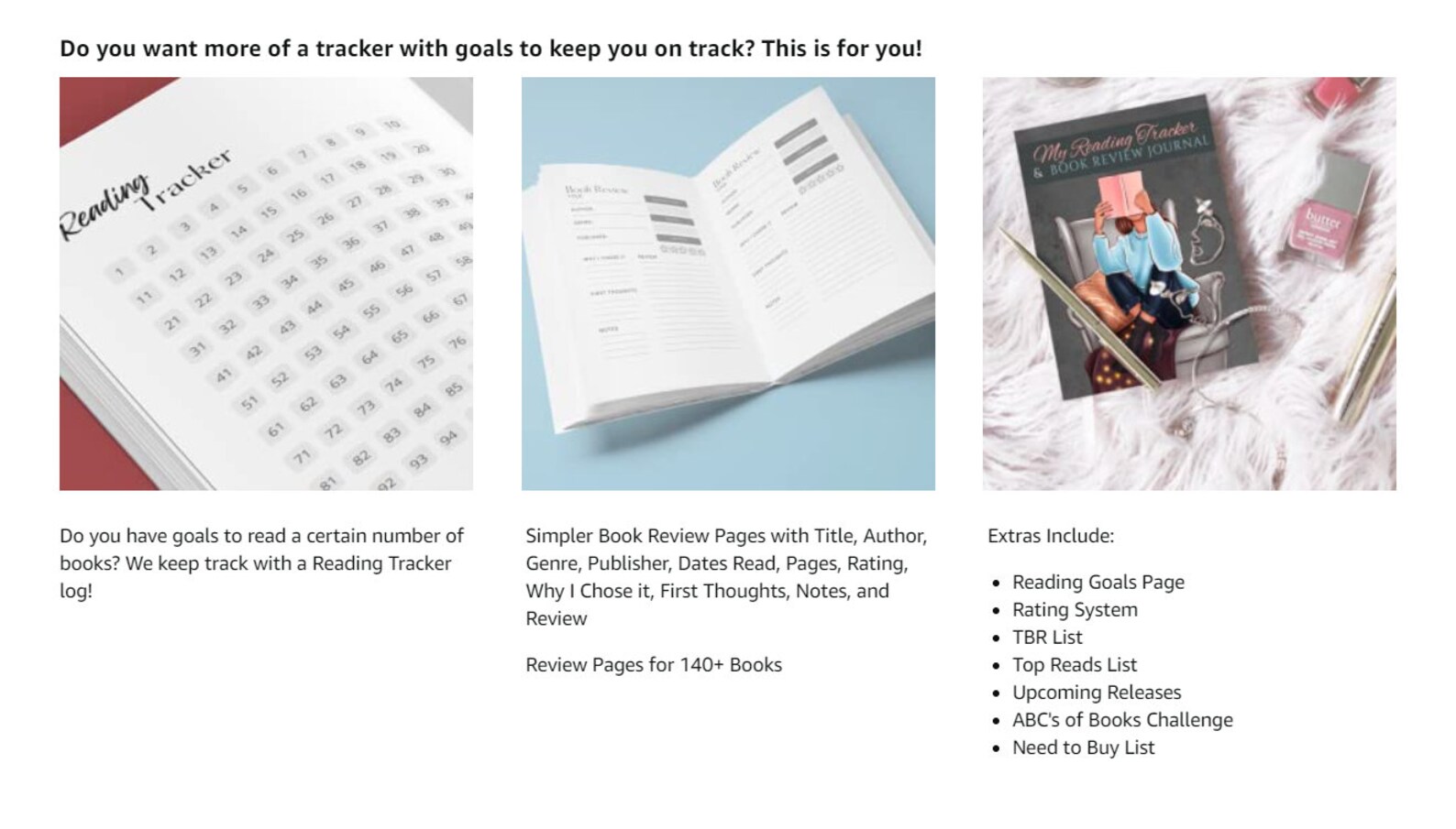 My Reading Tracker and Book Review Journal - Etsy