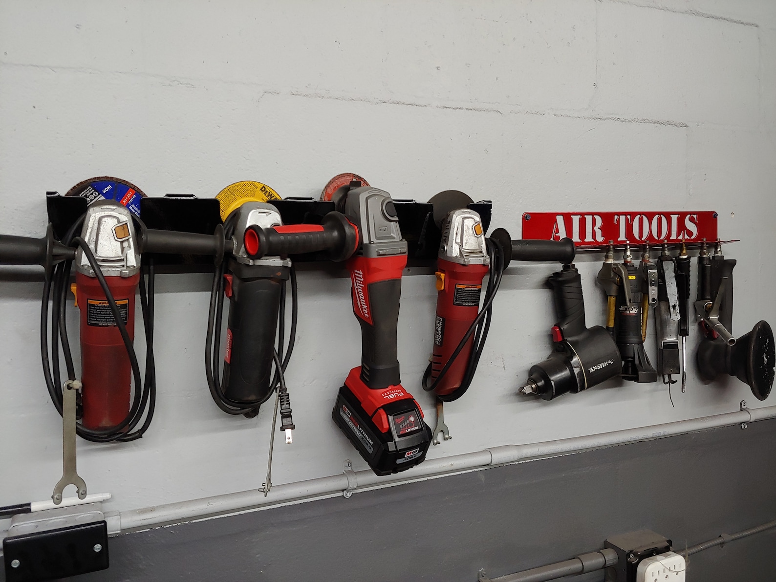 Grinder Holder for Shop. Grinder Tool Organizer Shop or Garage DIGITAL ...