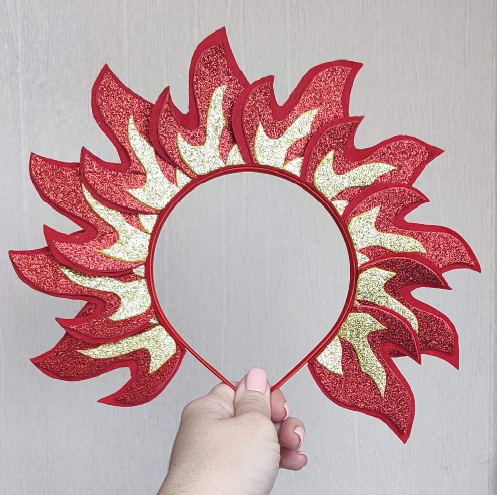 Fire Crown Headpiece Flame Hearband Goddess Headpiece Flame Costume ...