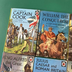 8 British Kings & Queens Ladybird Books Adventure From History 1960s ...
