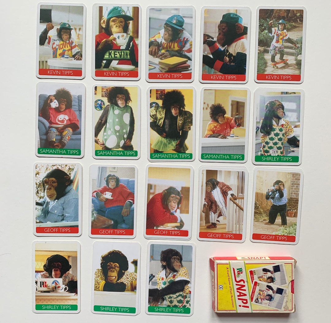 Vintage PG Tips Chimps Snap Card Game Bond Brooks Foods - Etsy UK