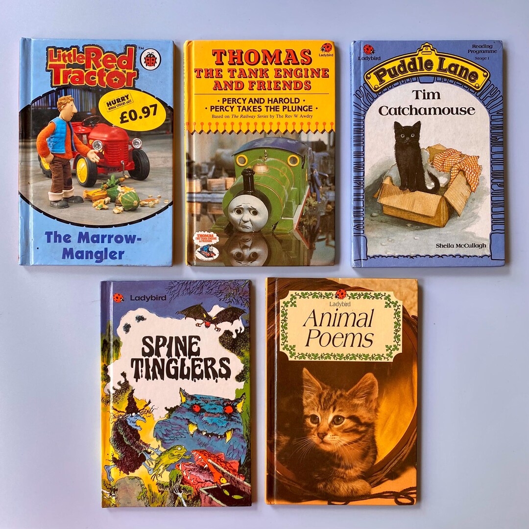 5 Ladybird Books Thomas the Tank Engine Puddle Lane Little Red Tractor ...