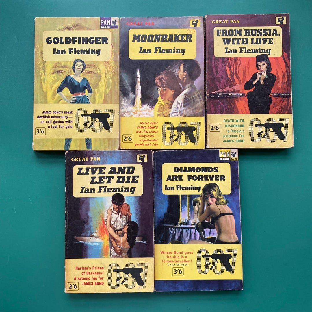 3 James Bond Book Collection Bond Lover Rare Collection of 3 Ian ...