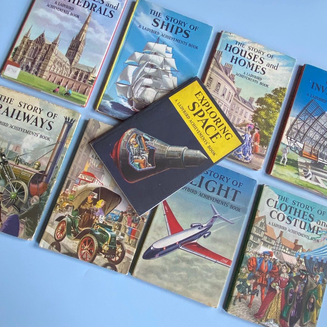 Ladybird Book of Achievements 9 Book Set Hardback Dust Cover 1950's ...
