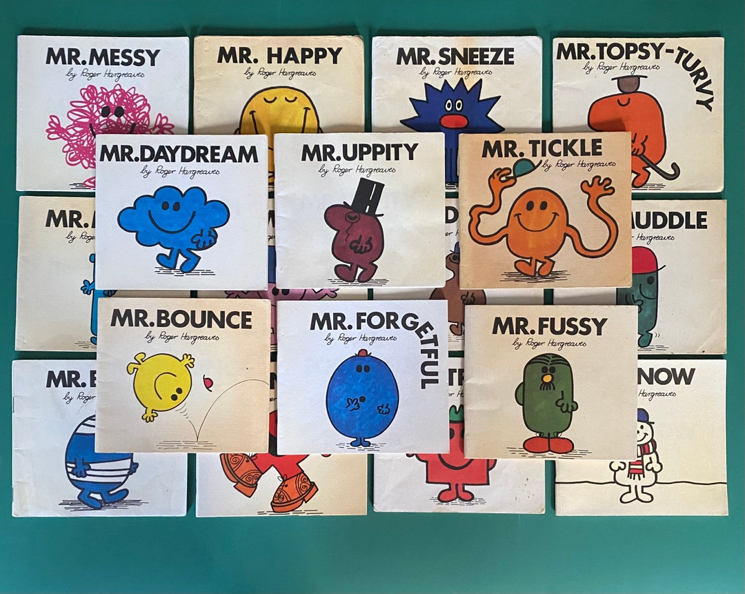 Mr Men 1970s Rare Collection of 21 Thurman Publishing Roger Hargreaves ...