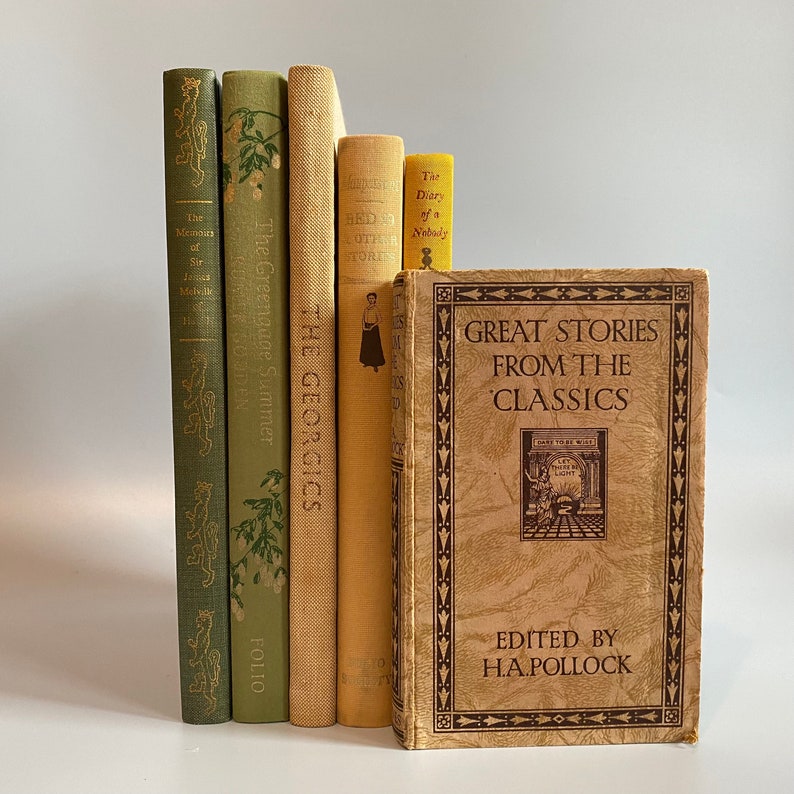 Vintage Folio Society Books Decor Folio Books Decorative - Etsy