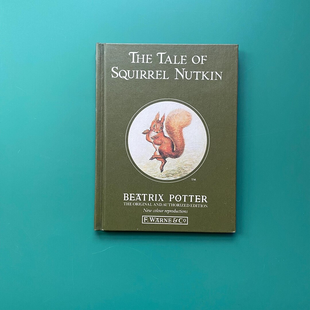 Peter Rabbit Friends Book Squirrel Nutkin Beatrix Potter Green Books ...