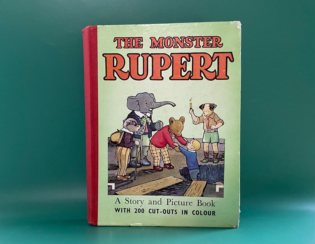 Rupert the Bear Book the Monster Rupert Picture & Story Book With ...