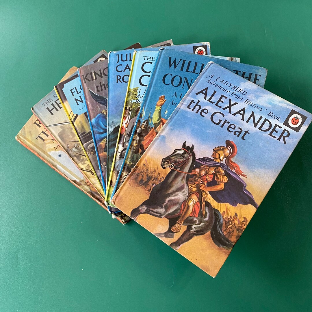 8 British Kings & Queens Ladybird Books Adventure From History 1960s ...