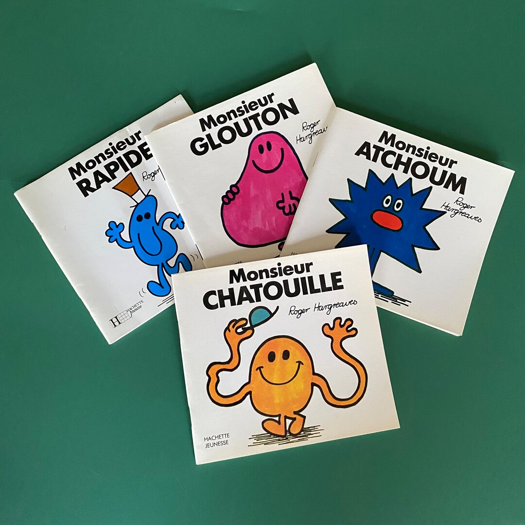 Mr Men French 1970s Rare Collection of 4 Roger Hargreaves Books ...