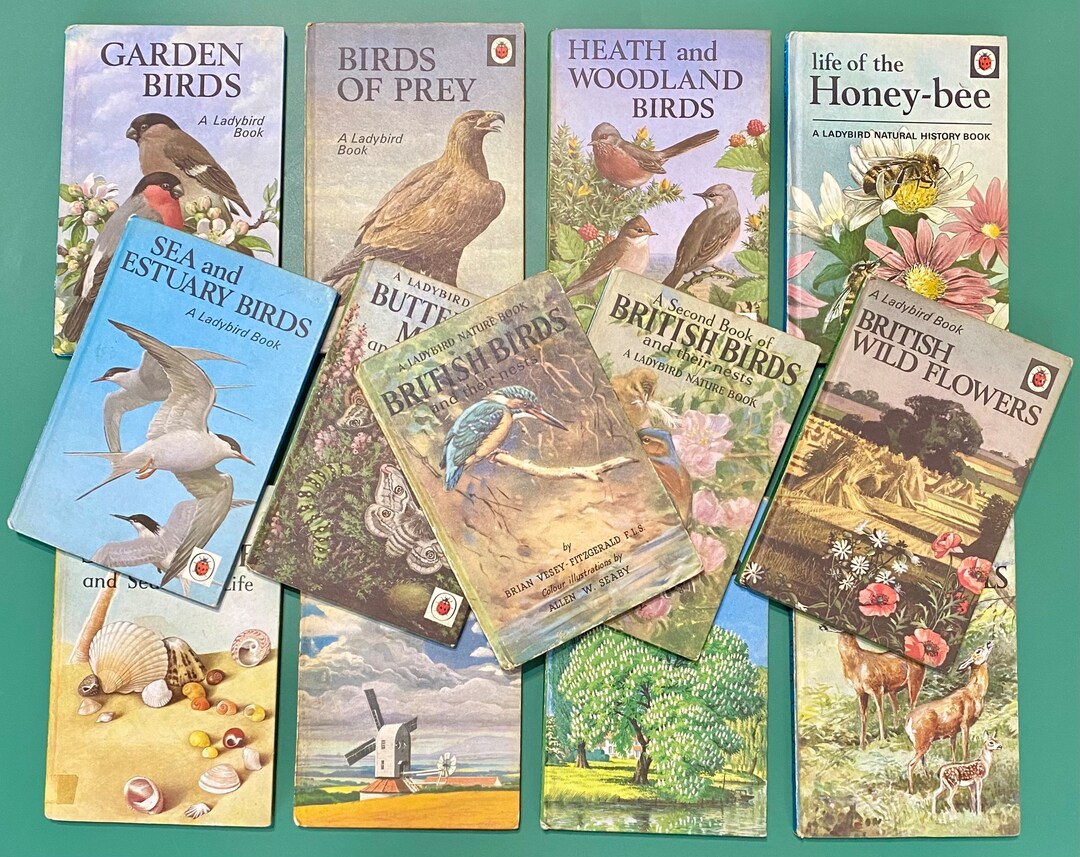 Ladybird Nature Book Set of 13 British Wild Flowers & Animals Books ...