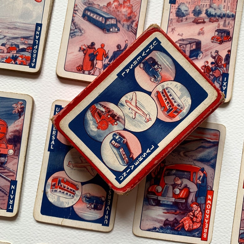 Vintage Illustrated Rush Hour Universal Series Card Game | Etsy