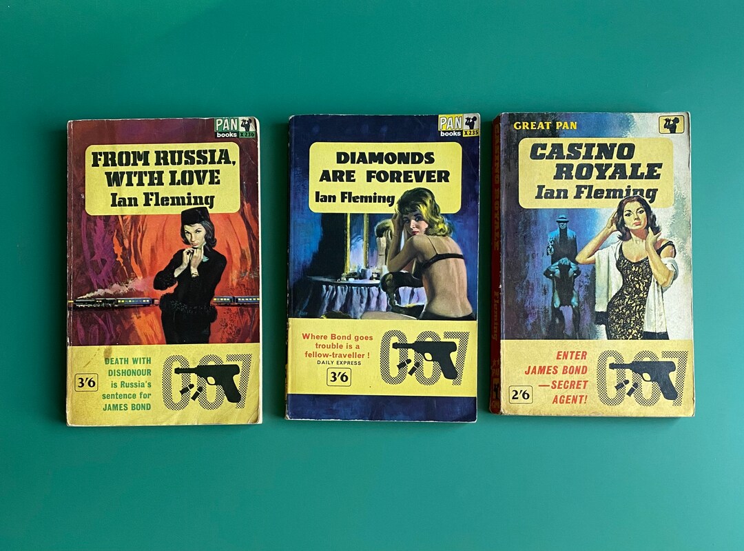 3 James Bond Book Collection Bond Lover Rare Collection of 3 - Etsy