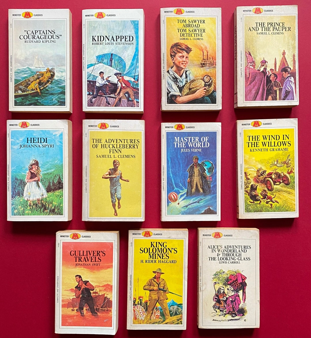 11 Classic Childrens Storybook Set Vintage Minster Classic Stories Wind ...