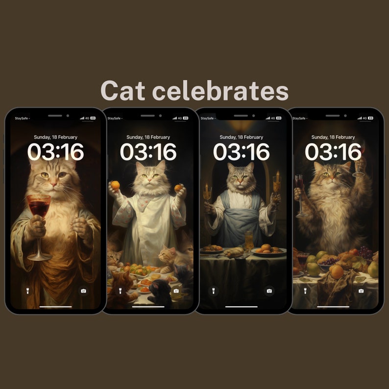 Cat Wallpaper, Phone Wallpaper, iPhone Wallpaper, Home Screen, Lock ...