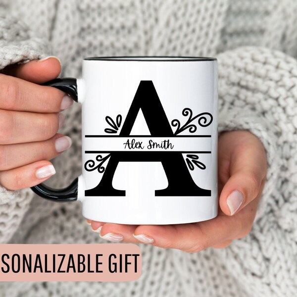 Monogram Coffee Mug - Etsy