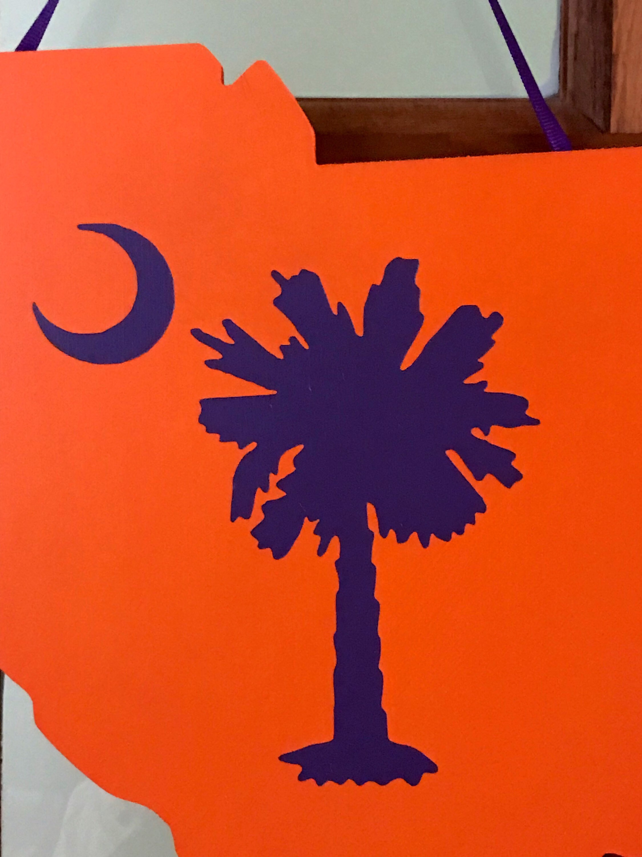 Clemson Tigers State Sign - Etsy