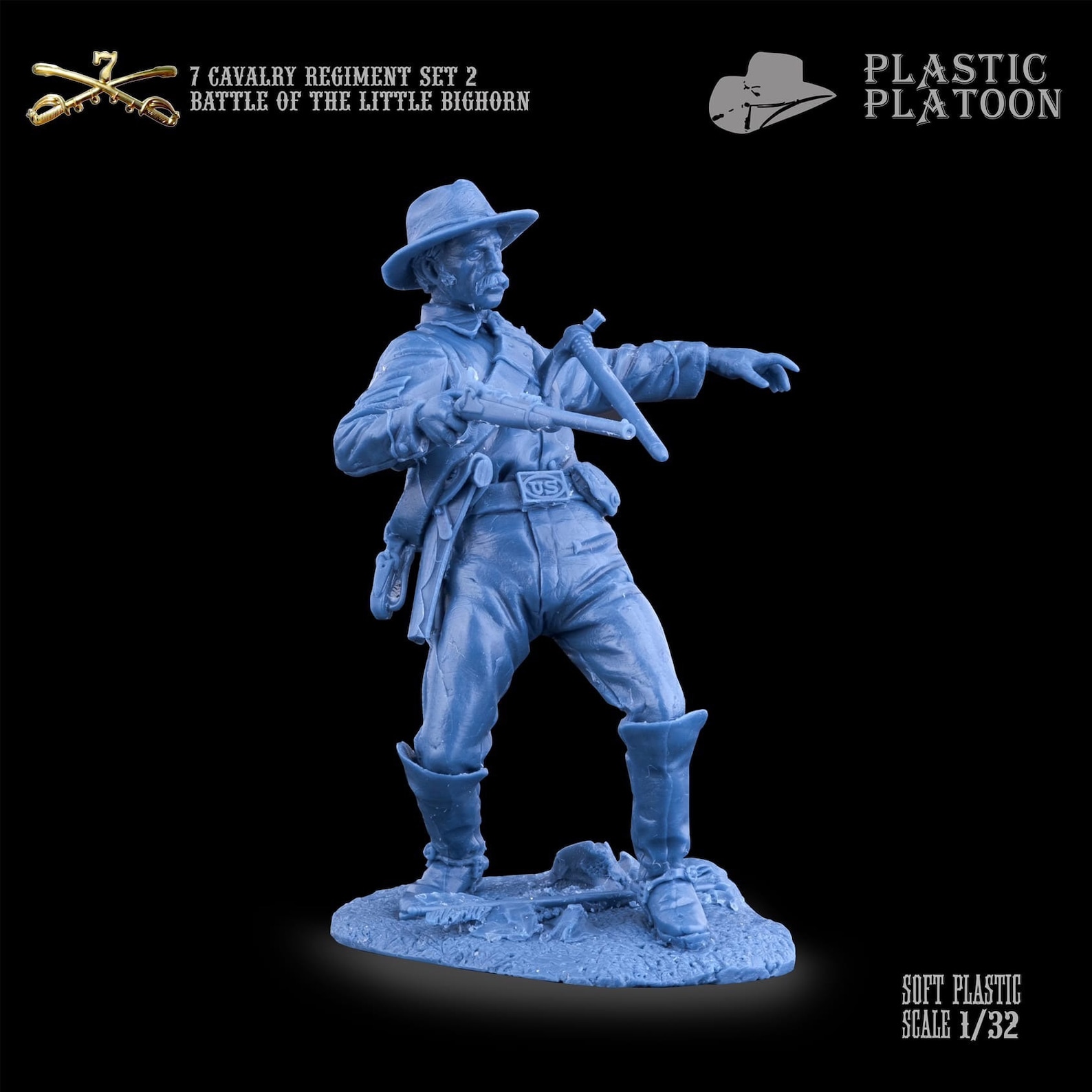 Plastic Platoon Toy Soldier 7th Cavalry Regiment Battle of the | Etsy