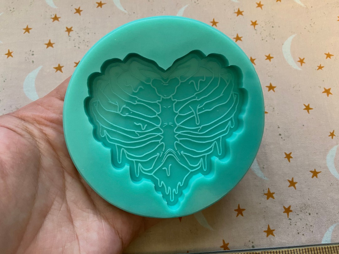 Heart Shaped Rib Cage Silicone Mold Skeleton Resin Making - Etsy