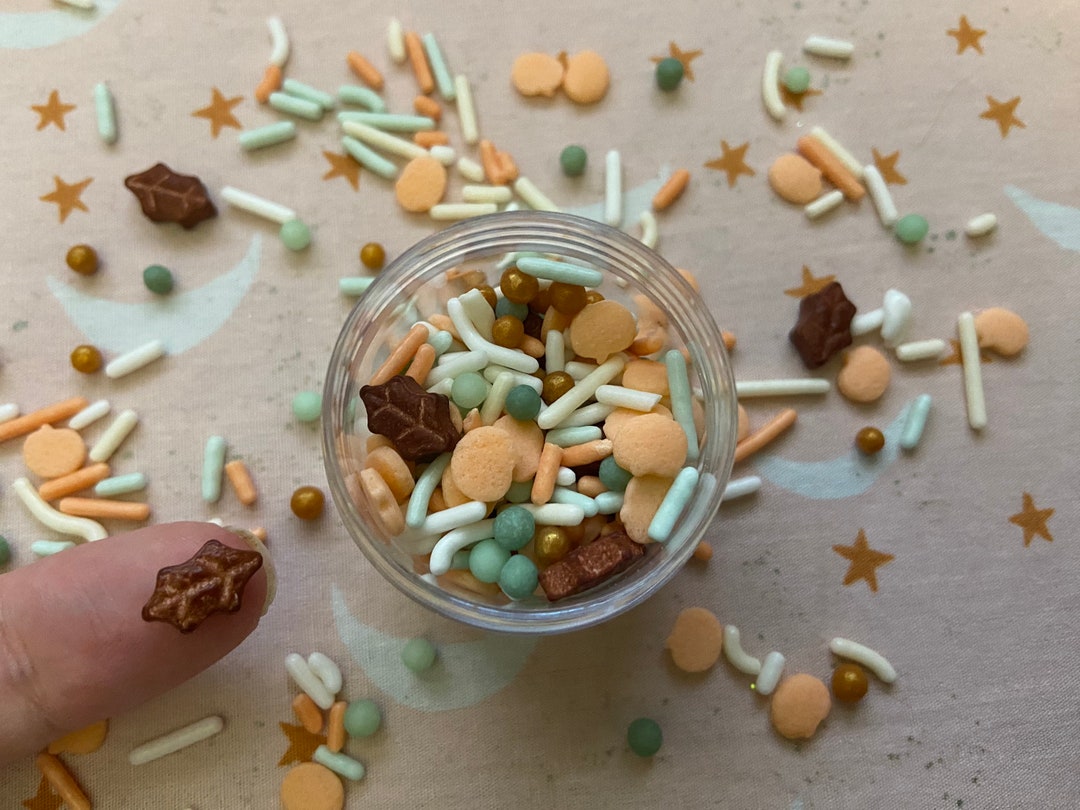 Autumn Leaves Sprinkles FOR RESIN - Pastel Orange, Teal, & White - Etsy