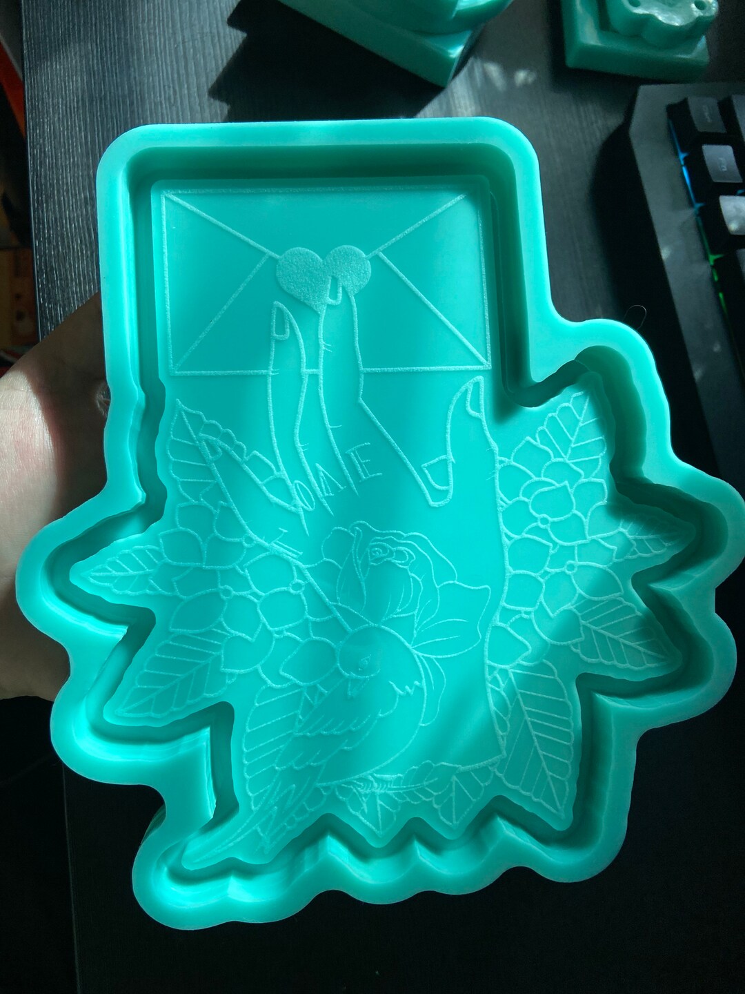 8 Tray Silicone Mold Flower Hand Envelope - Etsy UK