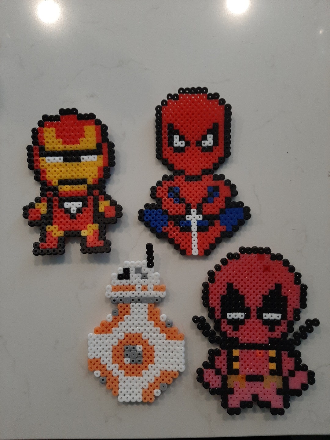 Perler Bead Magnets Keychains - Etsy