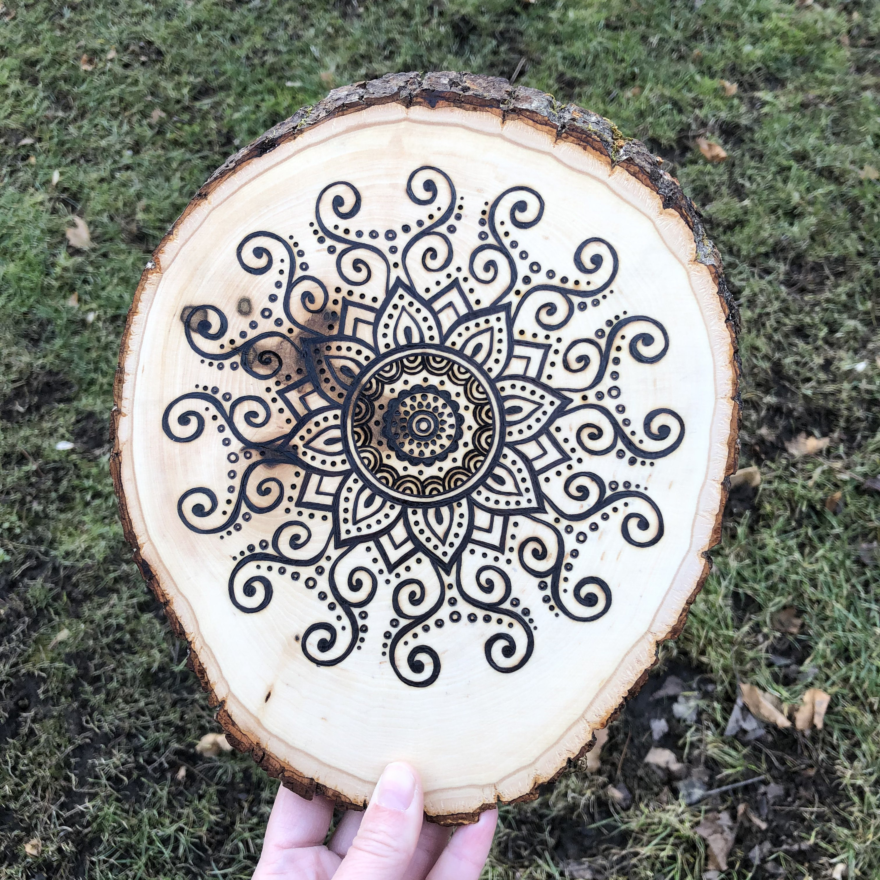 Wooden Mandala Sign - Etsy