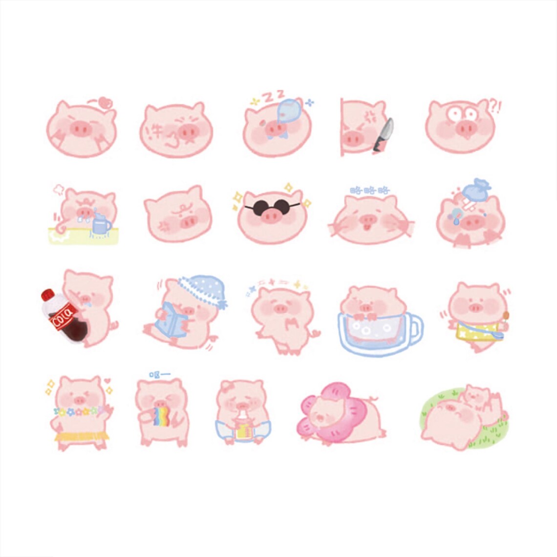 Piggy Stickers for Journaling, Planner, Scrapbooking - Etsy
