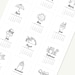 2025 Calendar Sticker Set, Minimalist Monthly Planner, Journal Stickers ...